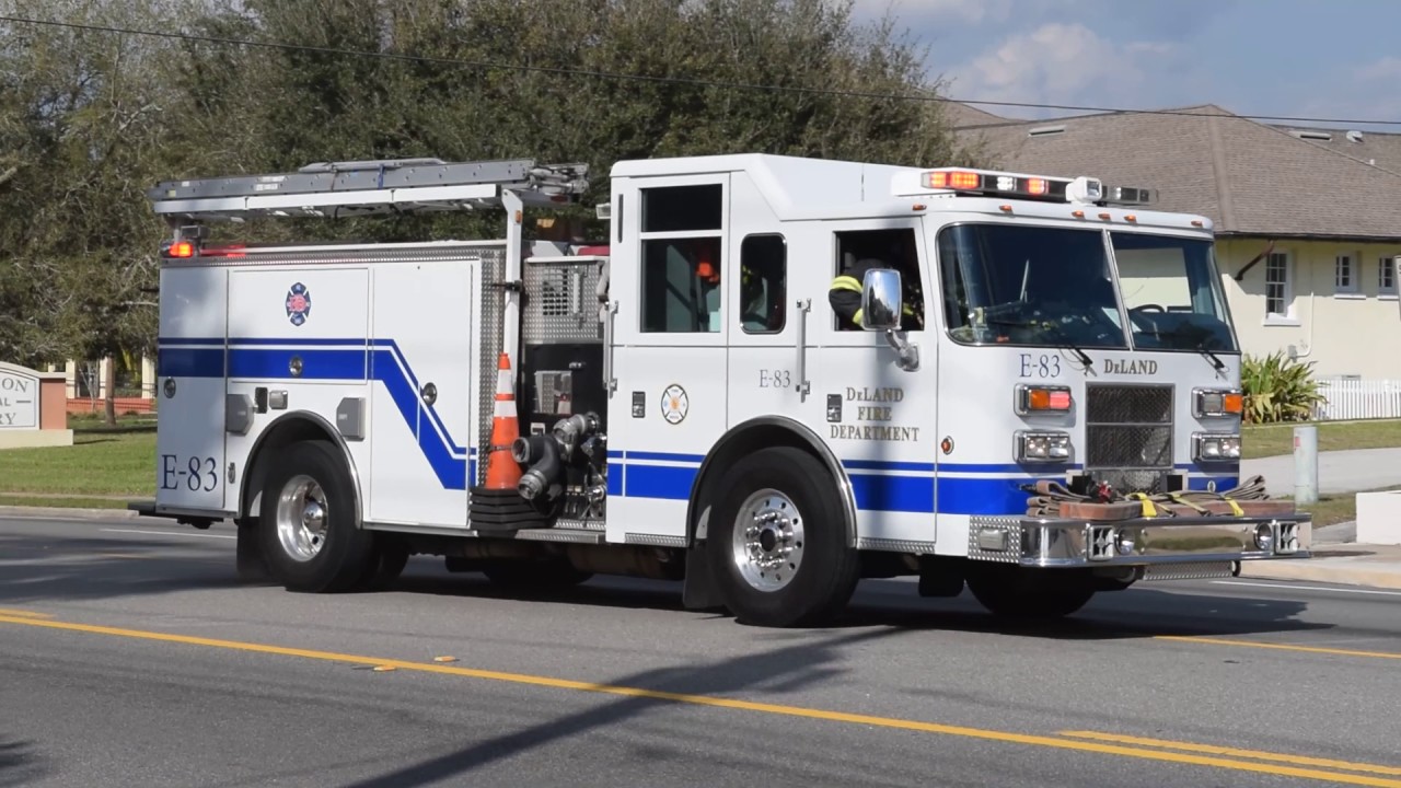 DeLand Fire Department Engine 83 Arriving on Scene of 2 Alarm Fire in ...