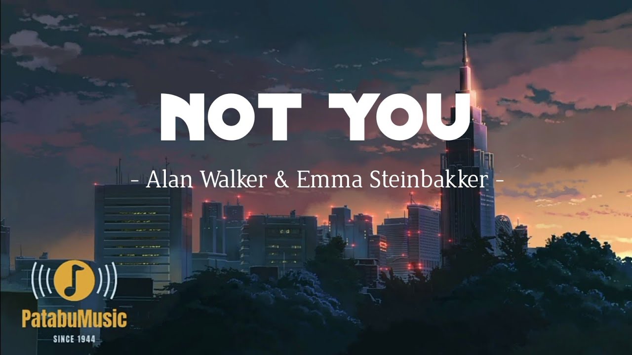 Not You | Alan Walker & Emma Steinbakker (Lyrics)~ - YouTube