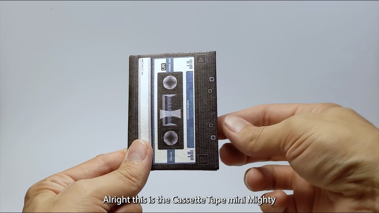 Cassette Tape mini Mighty tyvek micro wallet - Closeup Review - YouTube