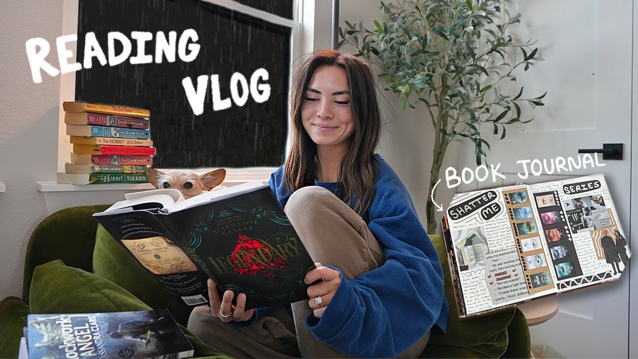 READING VLOG ⭐️ | 4 books in one week, book journaling, & haul! - YouTube