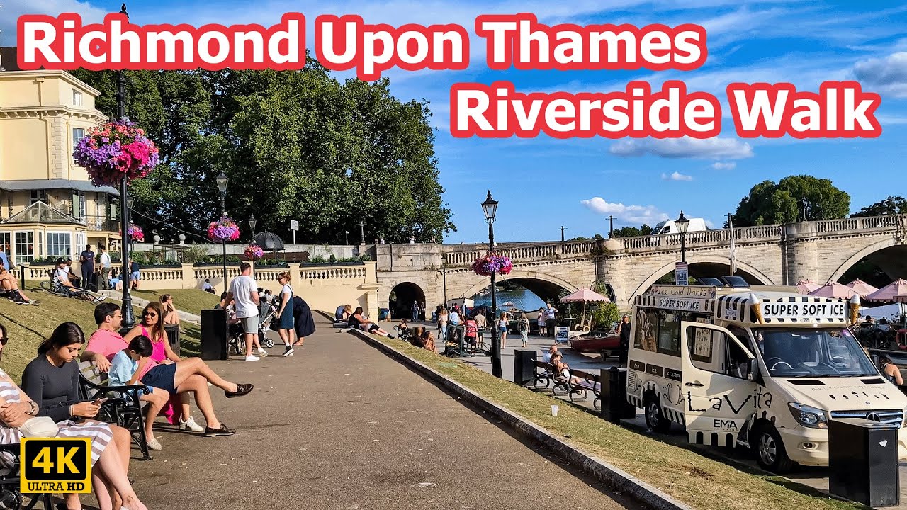 Richmond upon Thames | A Walk Along the Riverside | London | 4K - YouTube