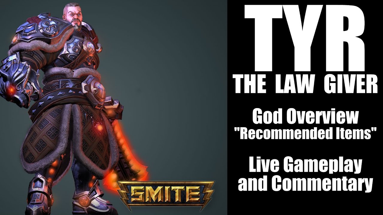 SMITE - Tyr, The Lawgiver Overview and Gameplay (Conquest - Live ...