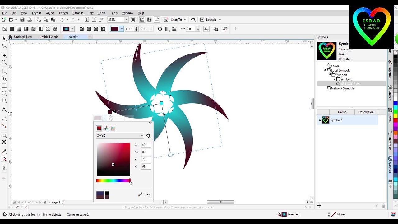 Working with Ellipse tool in Corel DRAW X9 2019 Part 3 - YouTube