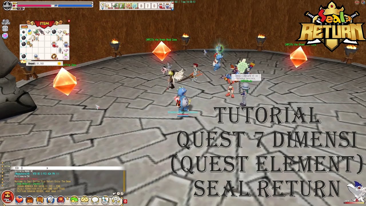 Seal Return Tutorial Quest 7 dimensi (Quest element) - YouTube