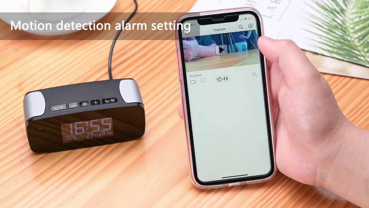 2019 Newest Wireless Hidden Spy Camera Alarm Clock with Temperature ...
