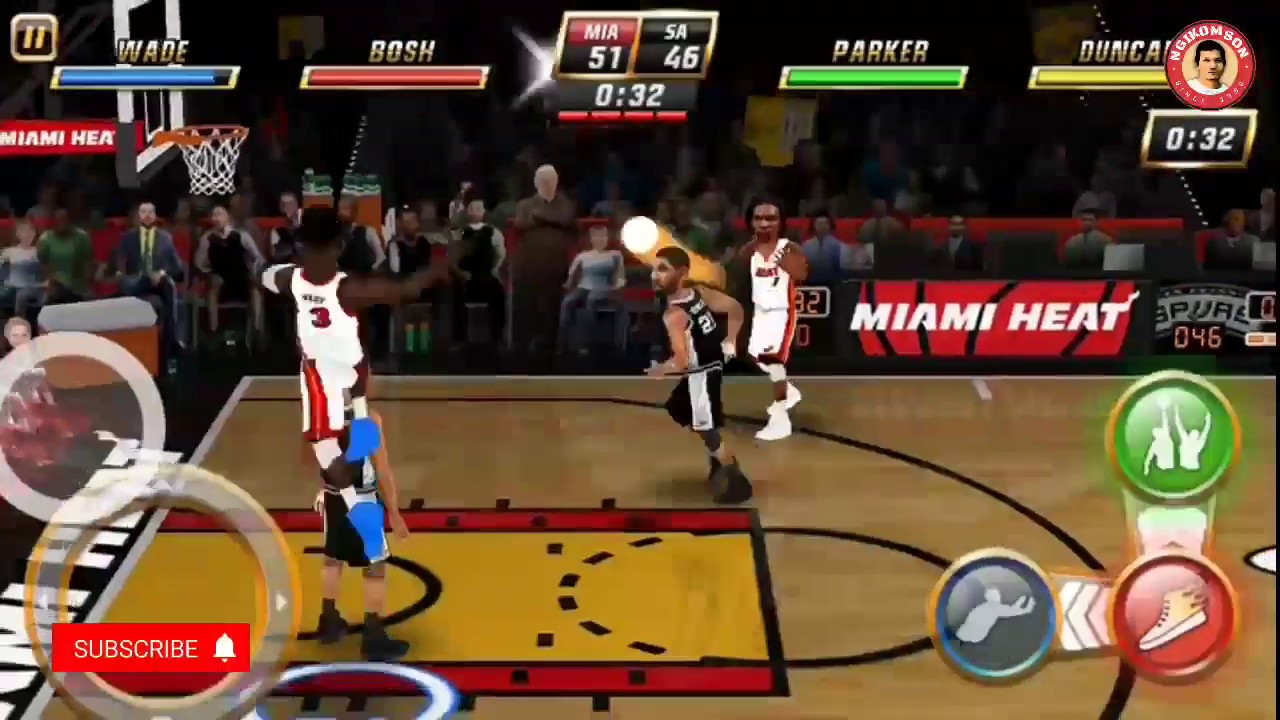 NBA JAM by EA SPORTS - Miami Heat versus San Antonio Gameplay - YouTube