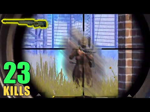 FASTEST AWM HEADSHOT ?? | 23 KILLS SOLO VS SQUAD | PUBG MOBILE
