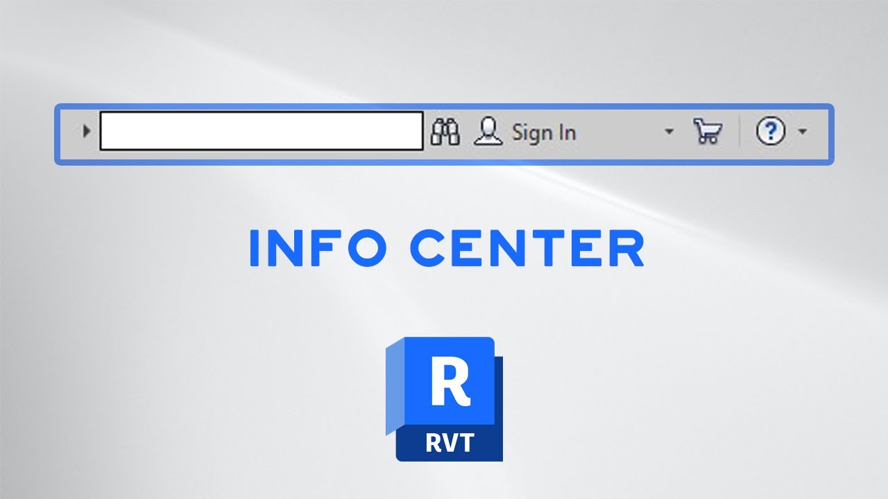 Info Center in Revit - Revit User Interface - YouTube