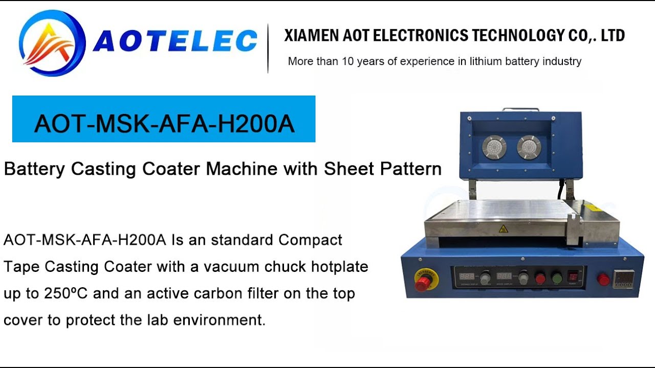 Battery Casting Coater Machine With Heated Vacuum Bed And Doctor Blade ...