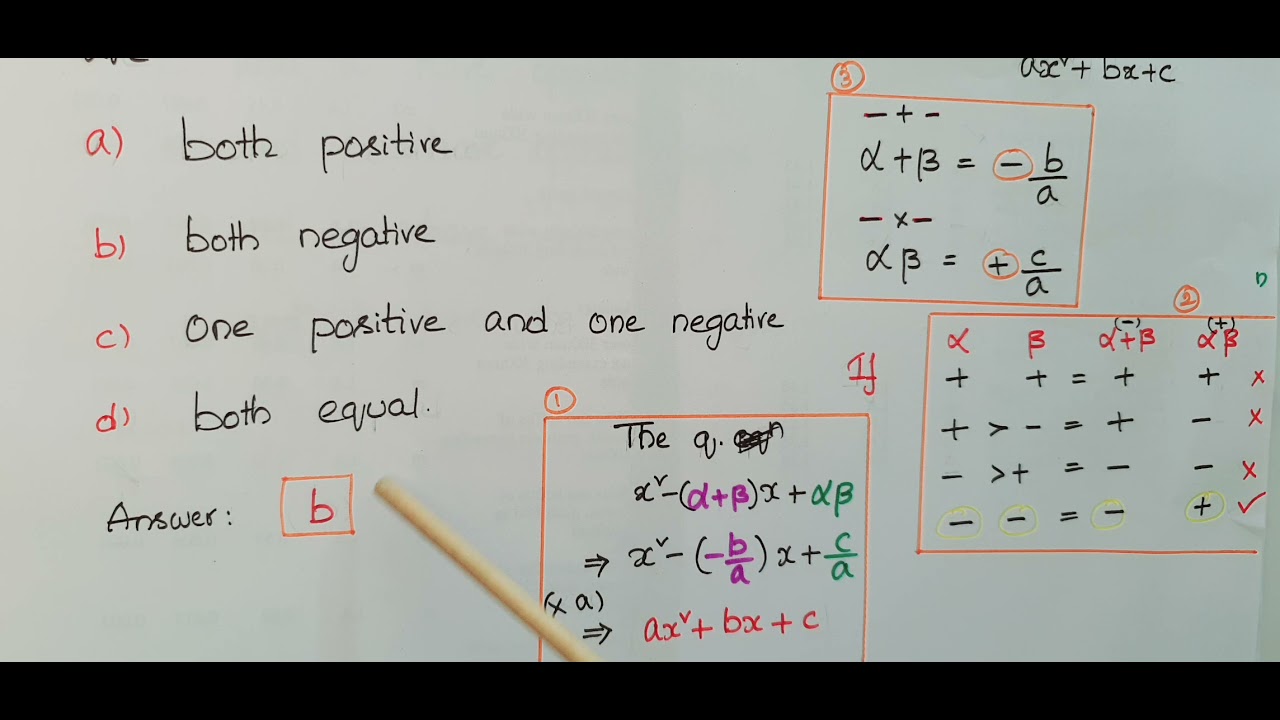 MCQs The Zeroes Of Quadratic Polynomial X2 99x 127 X2 kx K x2 Ax b