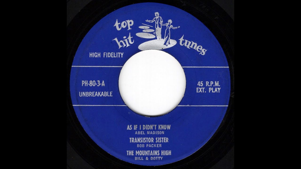 Transistor Sister--Bob Packer (Top Hit Tunes, 1961) - YouTube