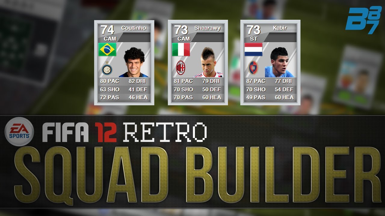 FIFA 12 Ultimate Team RETRO Squad Builder | Serie A Silvers w/El ...