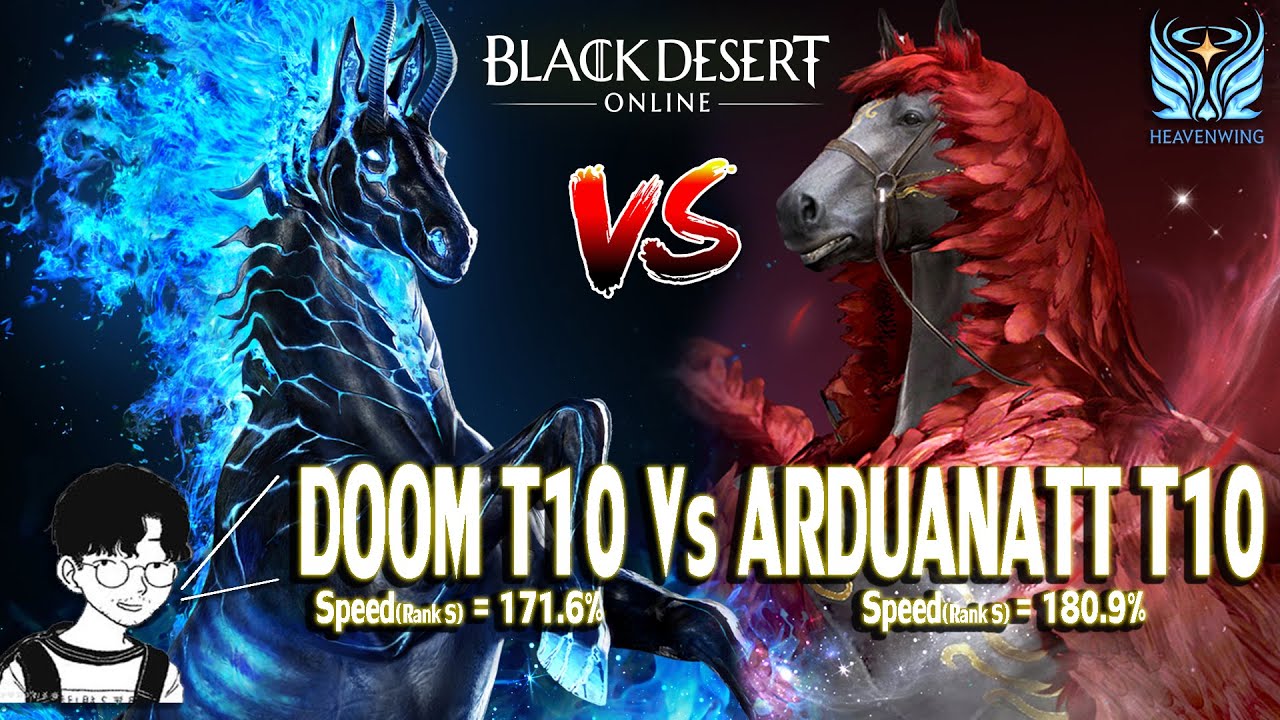 BDO | Doom T10 Vs Arduanatt T10 | Half-Mile Flat Race | Mythical Horses ...