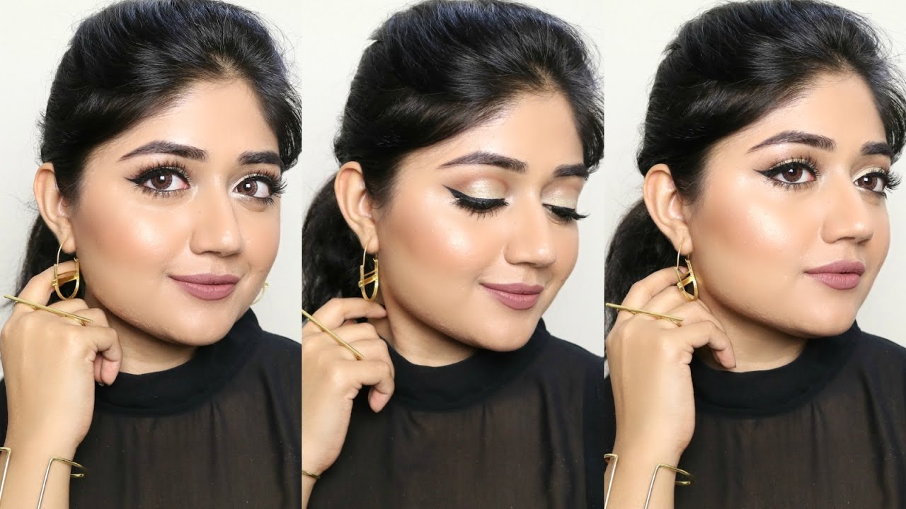 Gold Party Makeup Tutorial Corallista Youtube