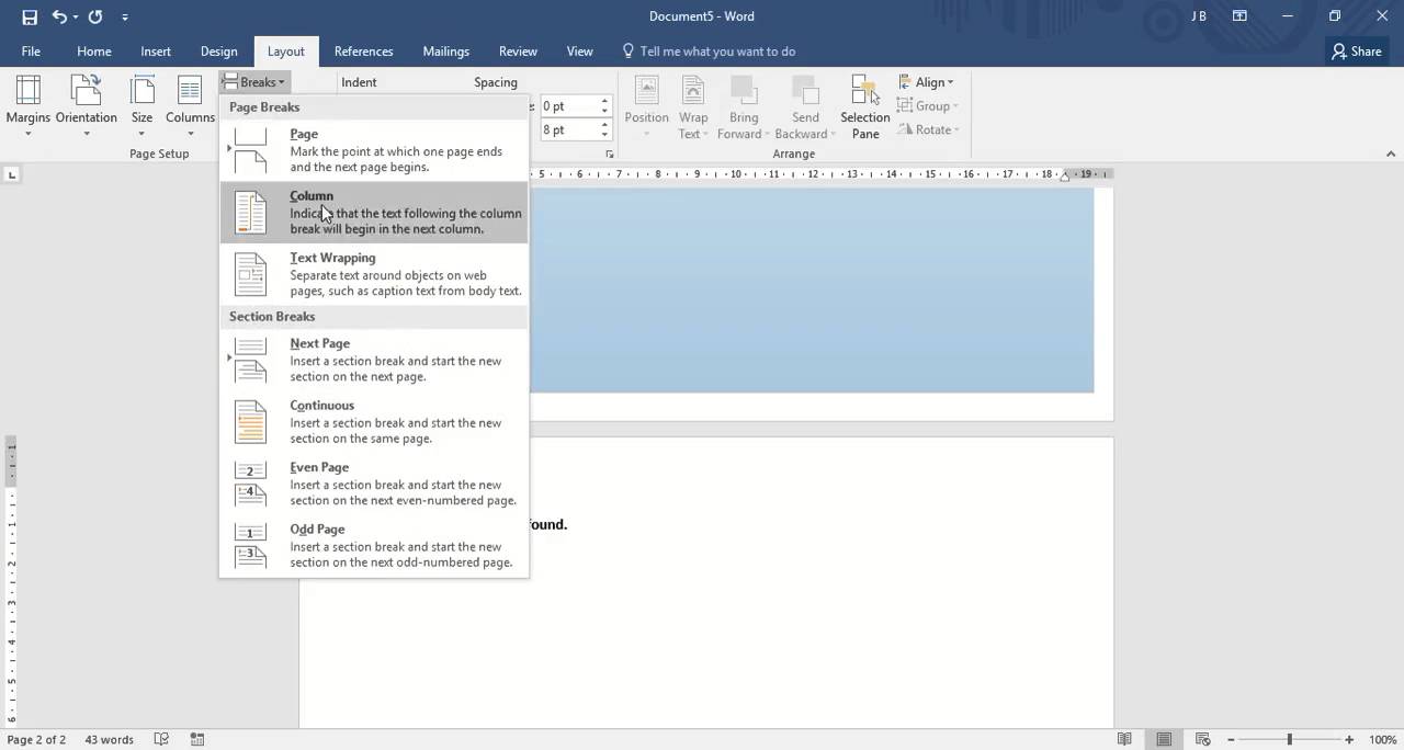 Microsoft Word: how to start coursework - YouTube