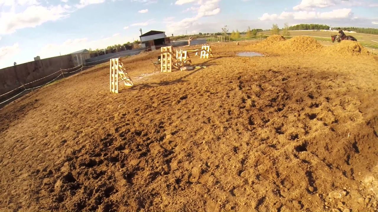 Прыжки на лошади. Horse jumping. GoPro - YouTube