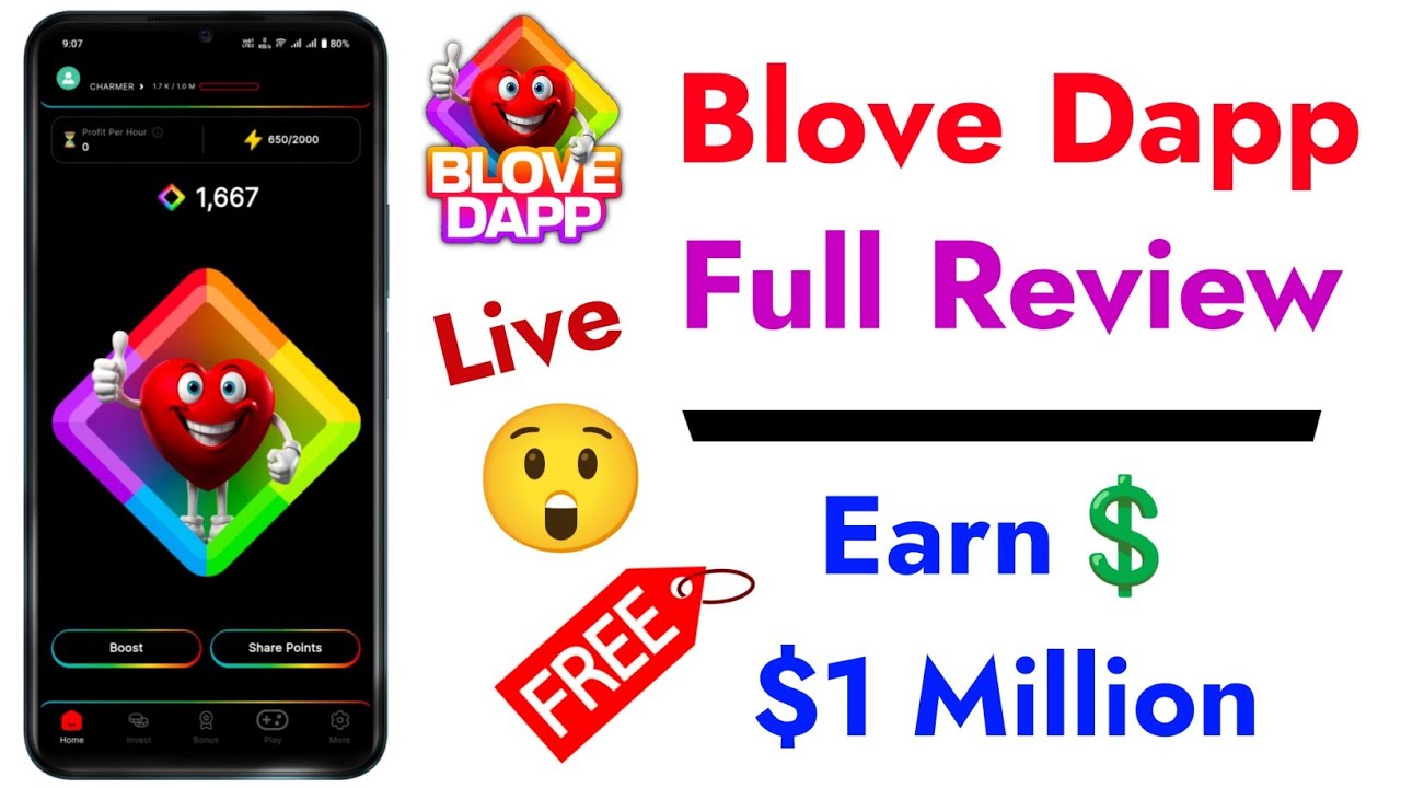 Blove Dapp Live Review ! World Biggest Tap to Earn Project Blove dapp ! Blove dapp use kaise ...
