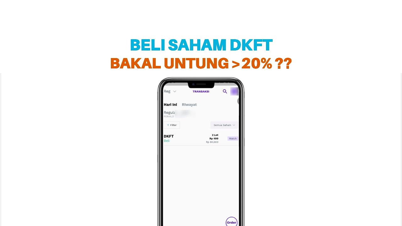 BELI SAHAM DKFT BAKAL UNTUNG LEBIH DARI 20% ?? - YouTube