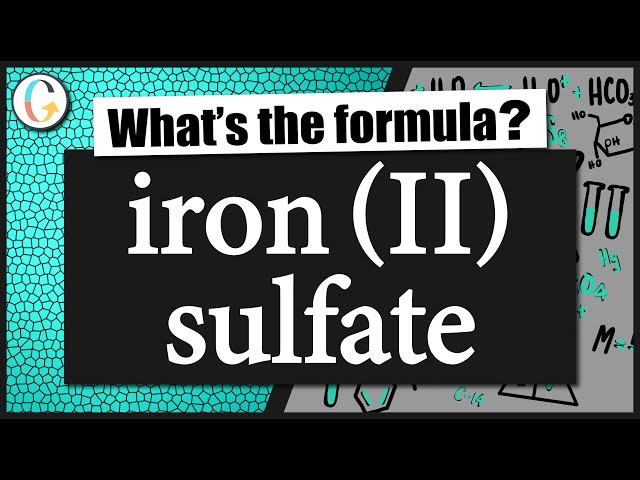 Iron Iii Sulfate Atoms