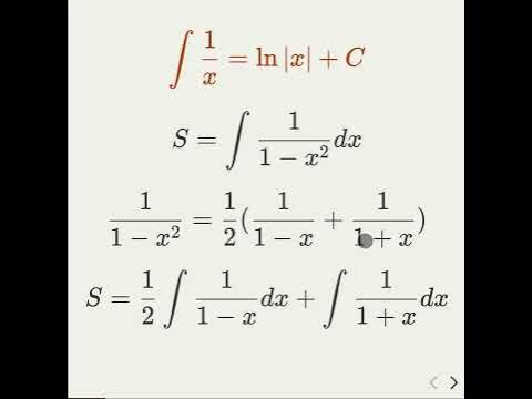 A Common Fraction Integral Formula - Partial Fraction Decomposition - YouTube