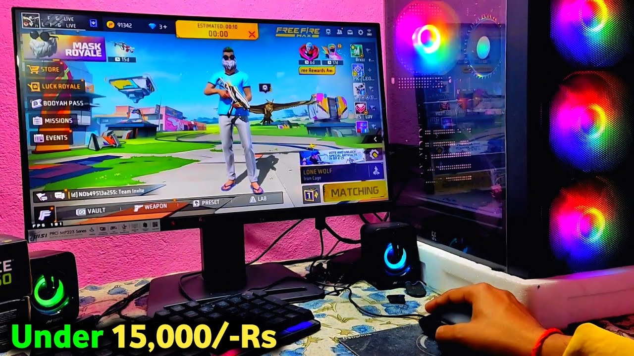 ₹10000 best cheapest budget gaming PC | ₹15k PC build flipkart amazon ...