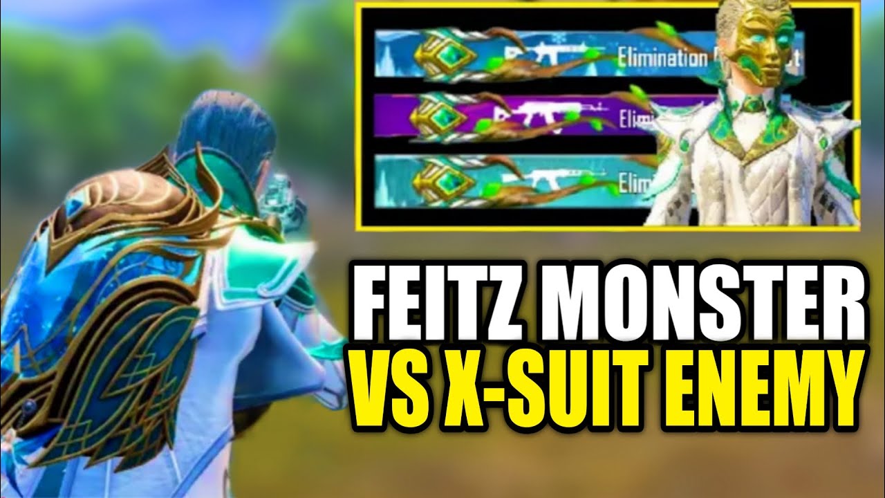 1V4 CLUTCH IN X-SUIT SQUAD FEITZ MONSTER PUBGMOBILE! | PUBG Mobile ...