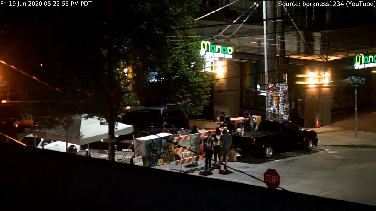 Shooting and Aftermath at #CHOP/#CHAZ ~2:30 am June 20th. View from ...