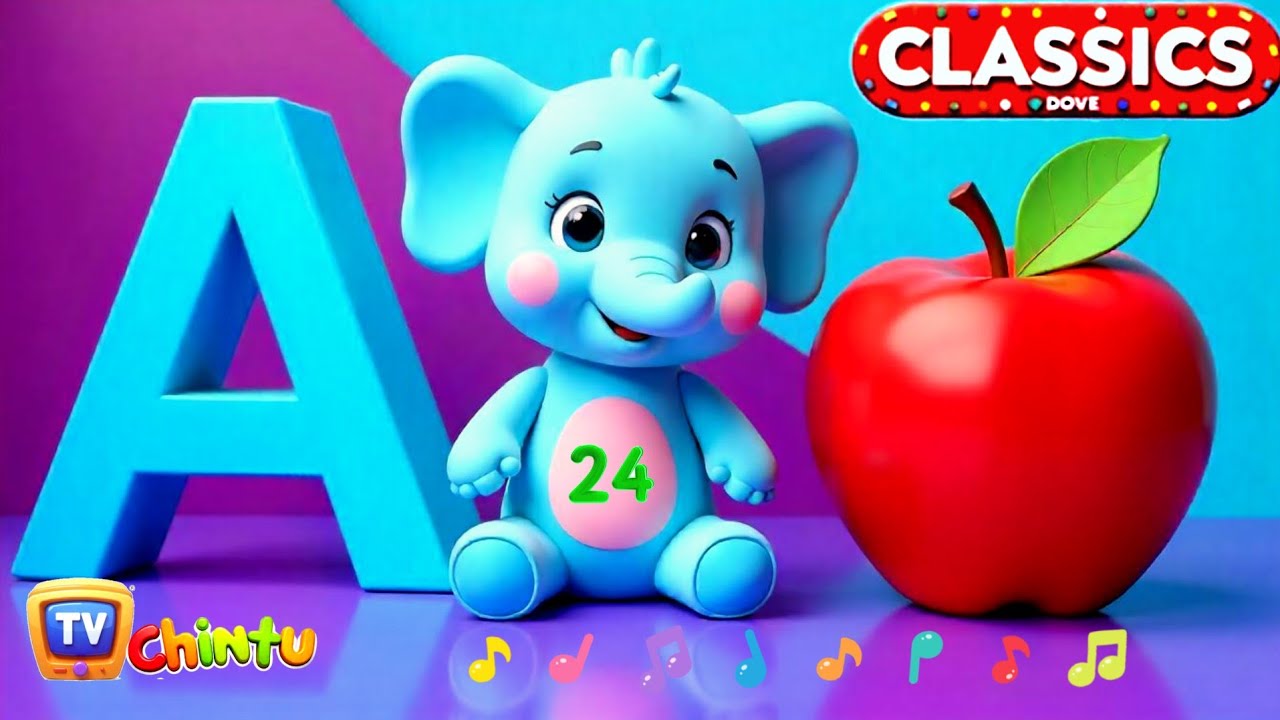 ABC Song for Kids | A for Apple Phonics Learning | Chintu TV 24. #chintutv24 - YouTube