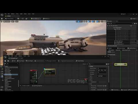 PCG Graph Procedural meshes Unreal Engine 5.2 preview 1 Tutorial ...
