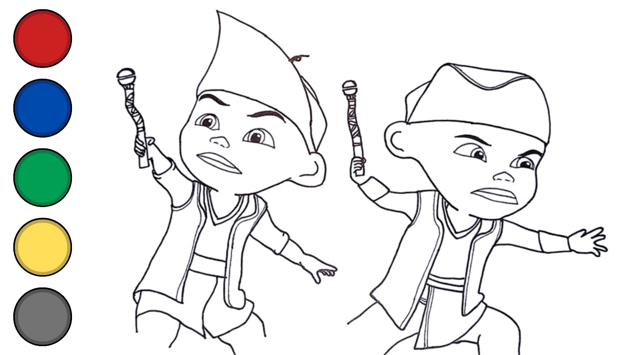 Menggambar Upin & Ipin Musim 18 - Pin Pin Pom Pertarungan Terakhir Full ...