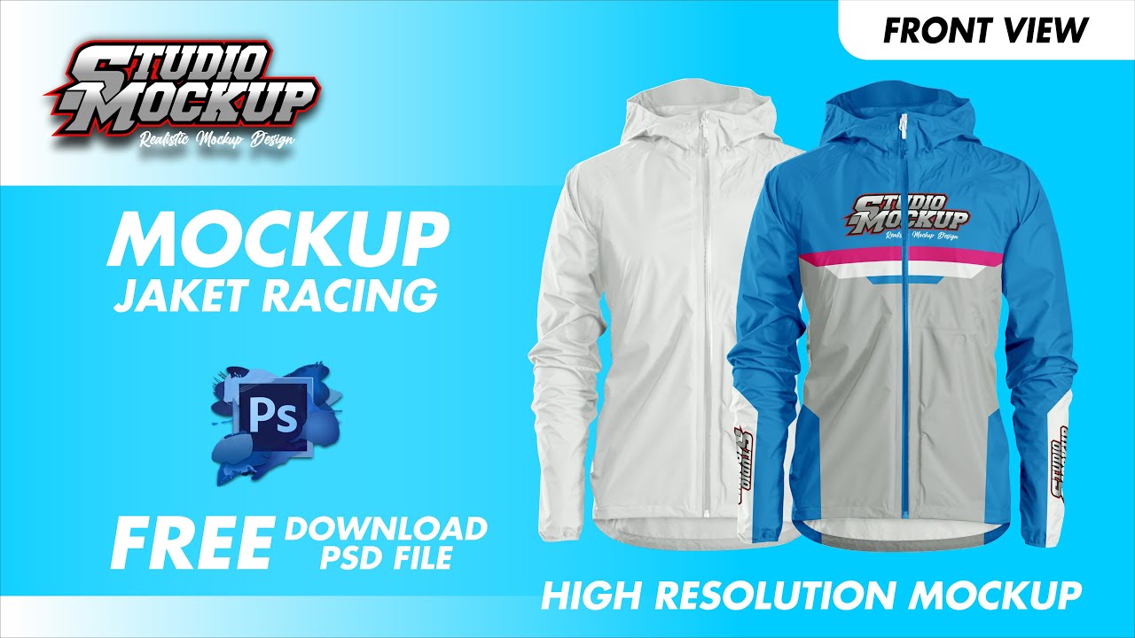 MOCKUP JAKET RACING | FREE MOCKUP PSD | MOCKUP PHOTOSHOP | FRONT VIEW ...
