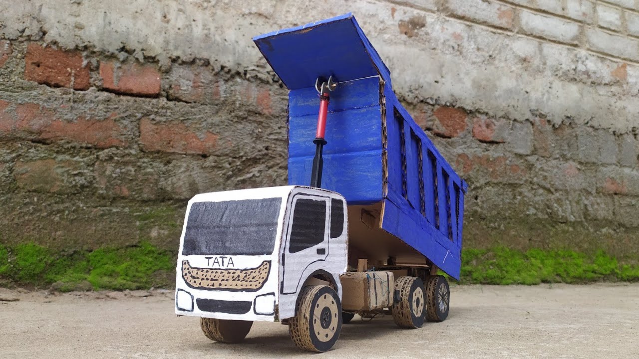 how to make RC Tata truck from cardboard DIY - YouTube