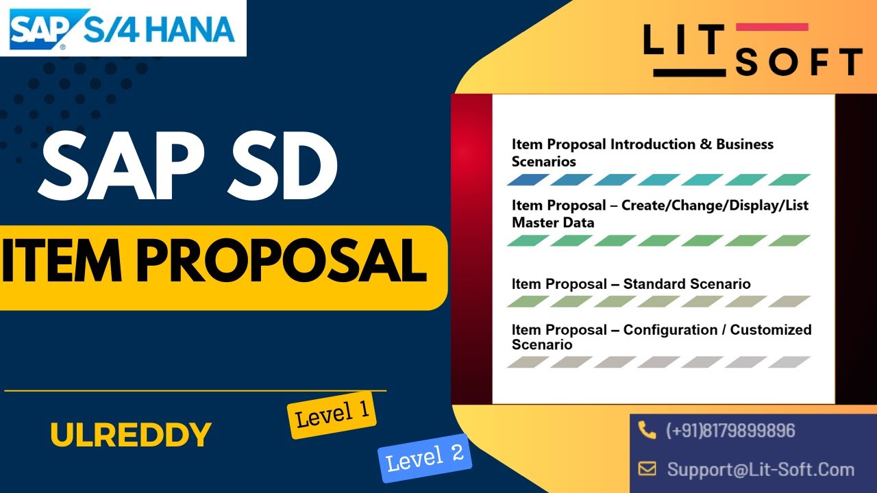 3 SAP Item Proposal - Configuration and Customized Scenario - YouTube