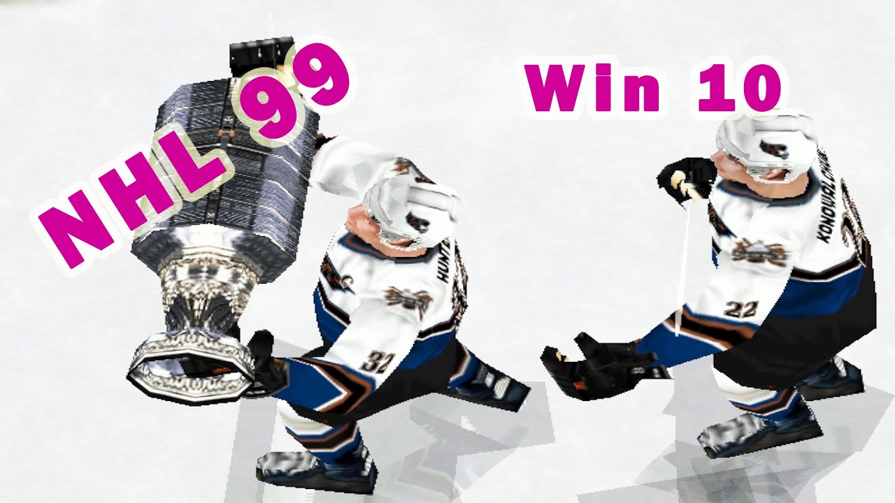 NHL 99 - PC Gameplay / Win 10 - Playoff #4 + outro - YouTube