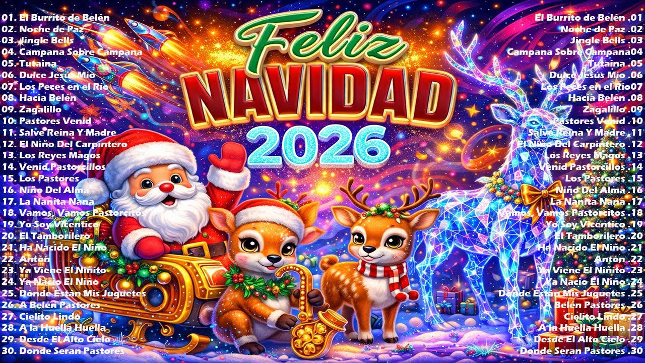 Feliz Navidad Canciones Navideñas en Español – Los Éxitos Más Hermosos ...