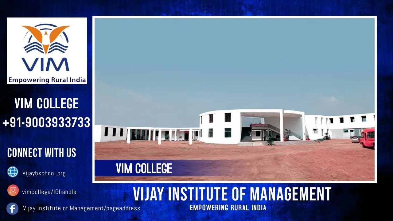 VIJAY INSTITUTE OF MANAGEMENT - VIM Campus Facilities #VIMcollege - YouTube
