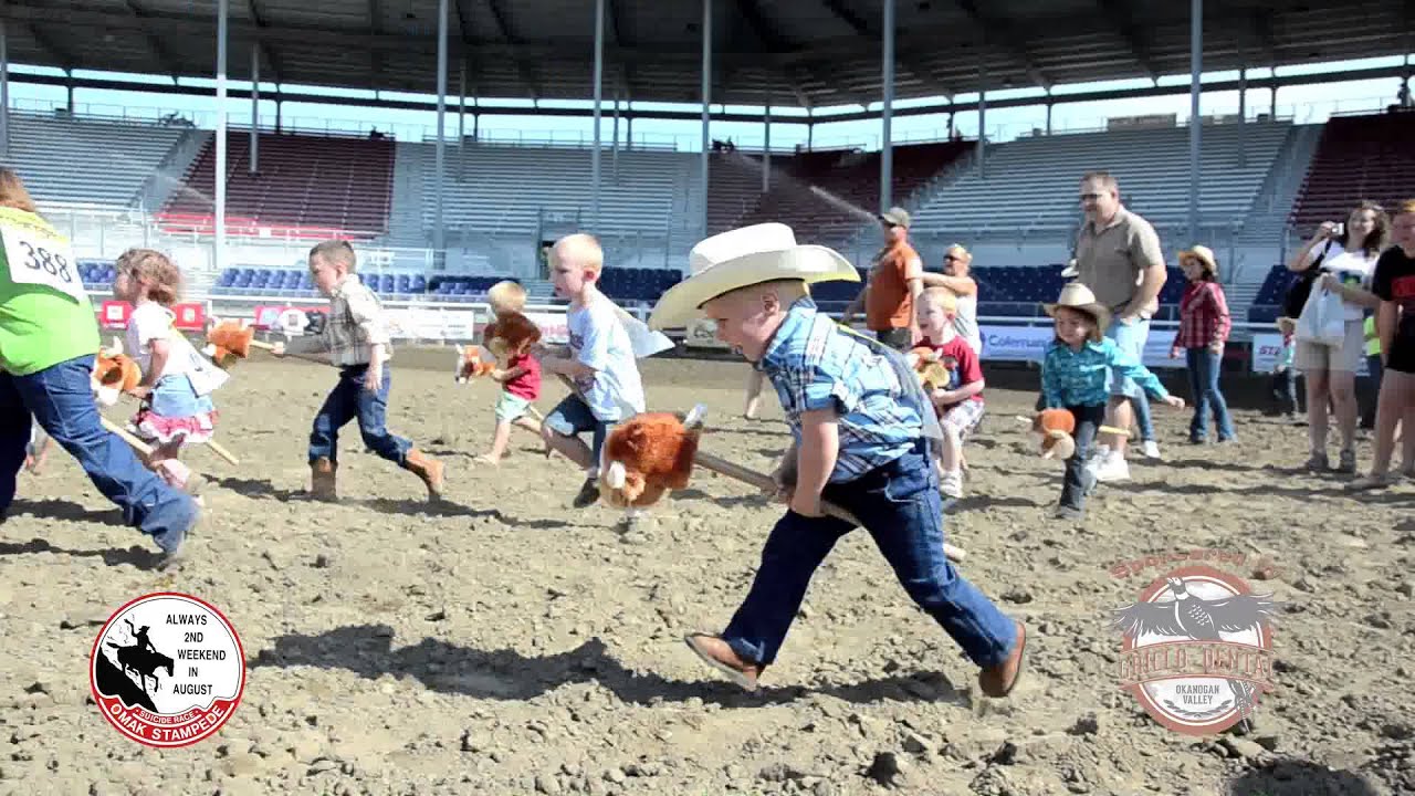 Omak Stampede- Kids night horse race - YouTube