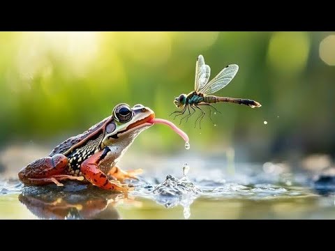 frogs vs dragonfly #shorts - YouTube