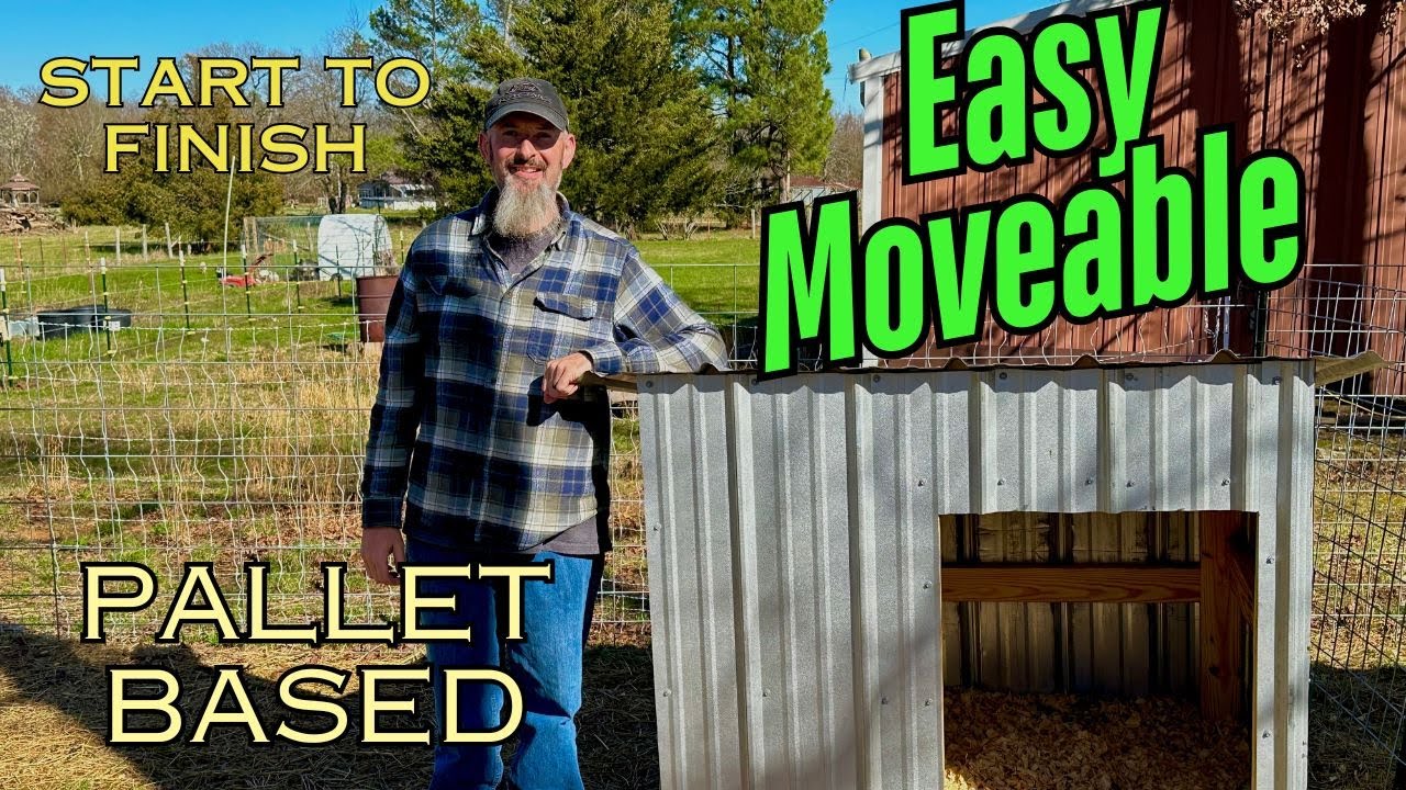Easy DIY Portable Goat Shelter | Start to finish - YouTube