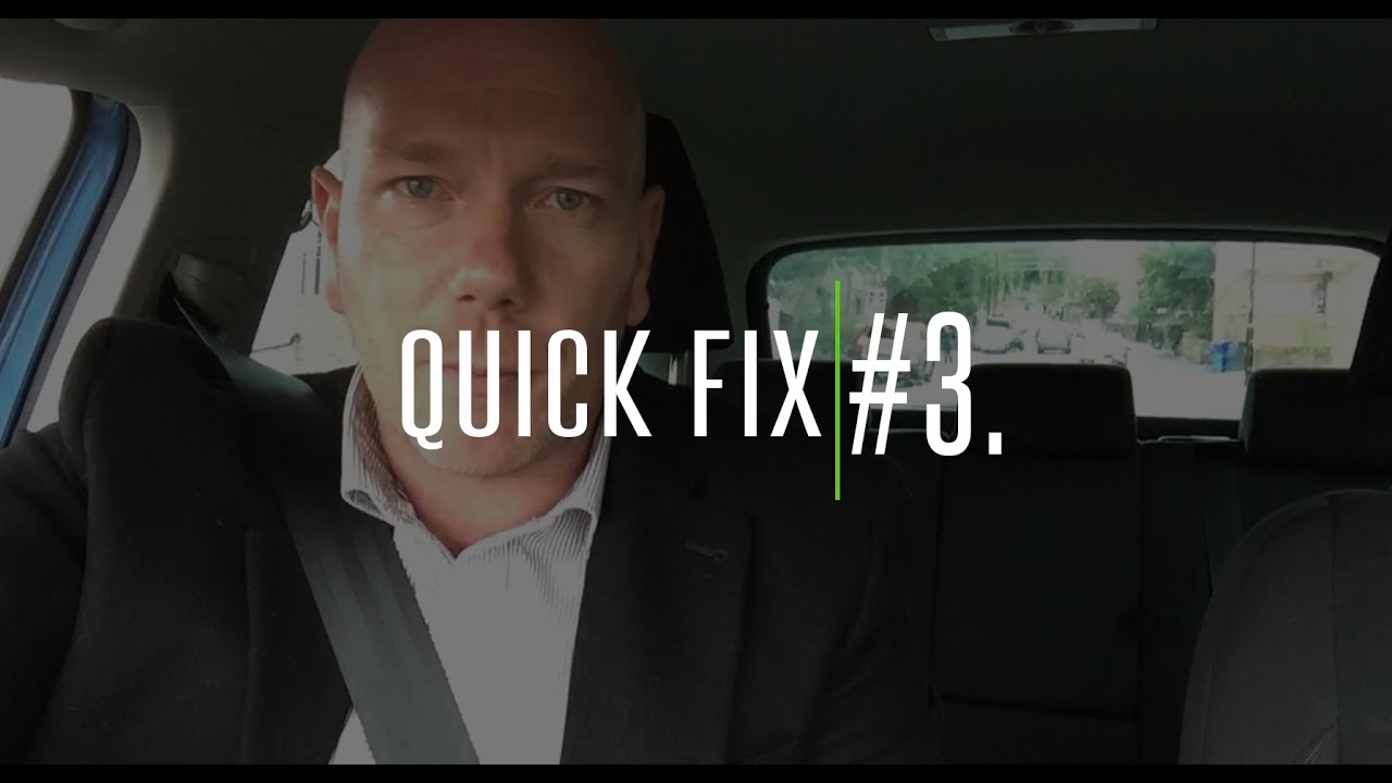 Quick Fix Tip - Sales is all about the certainty! Not the enthusiasm - YouTube