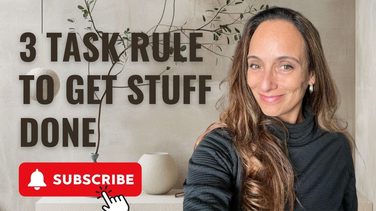 The 3 Task Rule to get stuff done | Isabella Hawke - YouTube