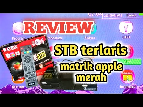 REVIEW SET TOP BOX MATRIK HD APPLE MERAH @pakdesetyo2941 - YouTube