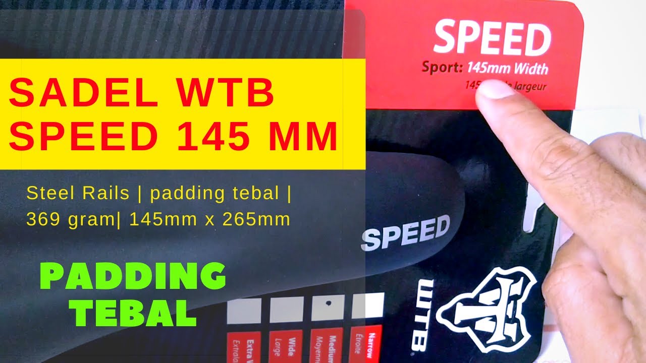 Review Saddle Sadel Sepeda WTB Speed 145 mm Steel Rails - Sadel Sepeda ...