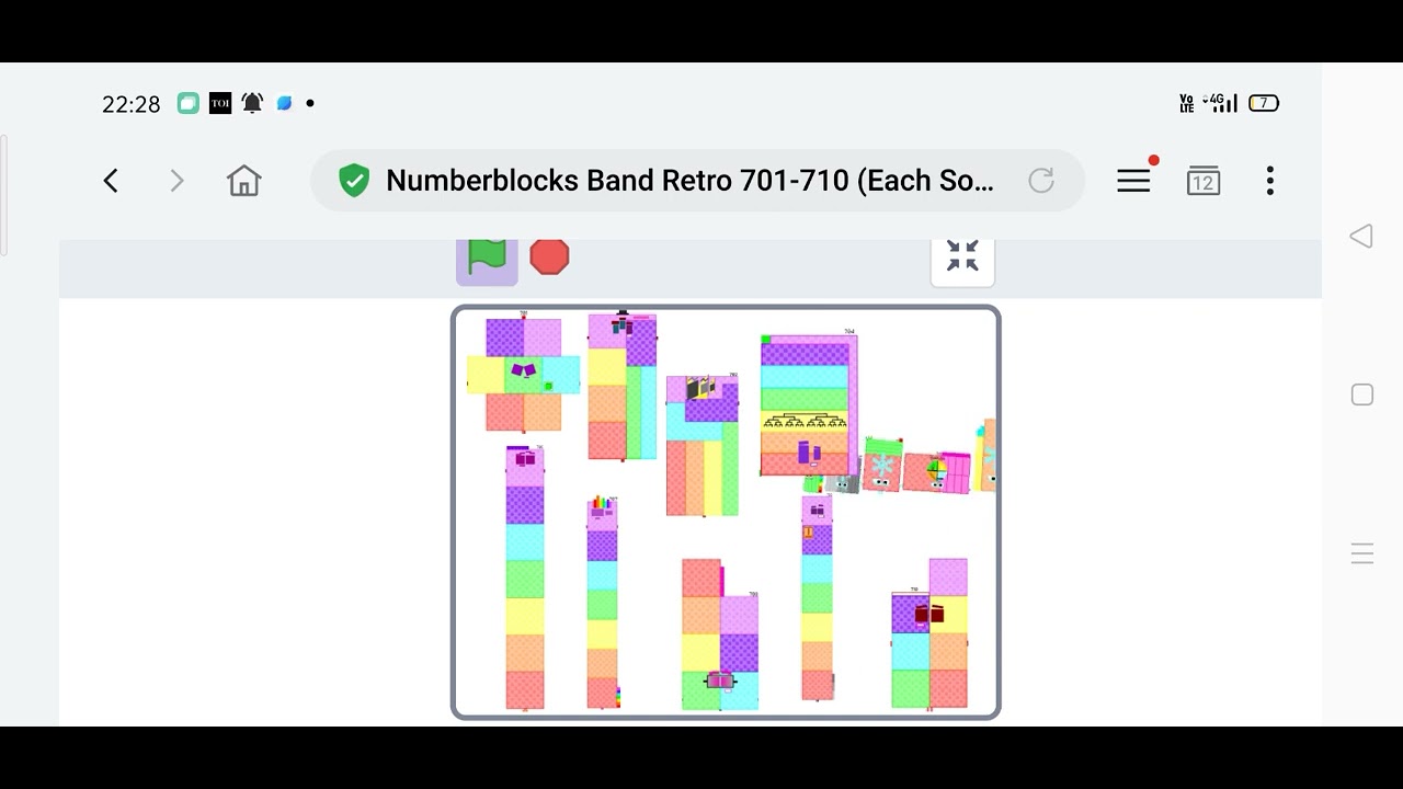 number blocks band retro 701-710 remake - YouTube