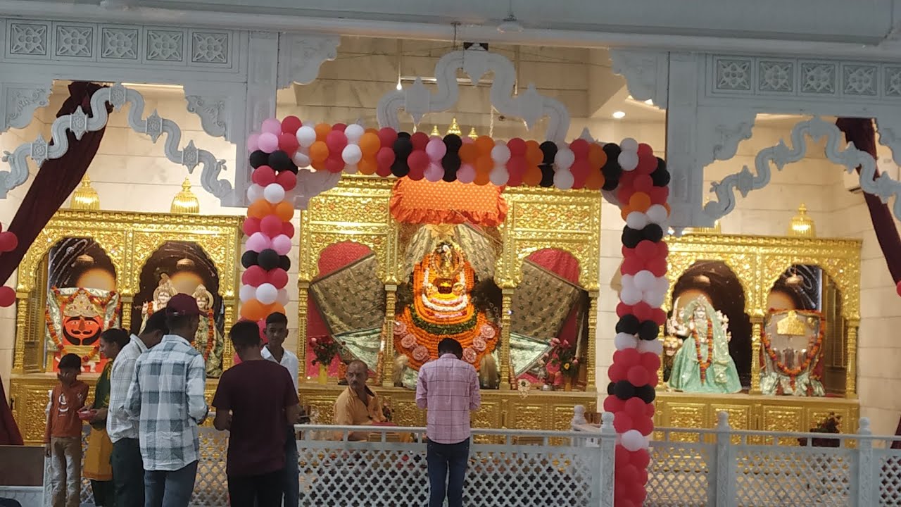 Full view of Khatu Shyam Mandir in Shahjahanpur - YouTube