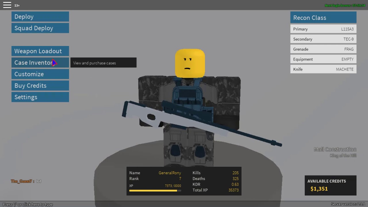 How to play with any gun in Phantom Forces ( Roblox) | General Rony ...