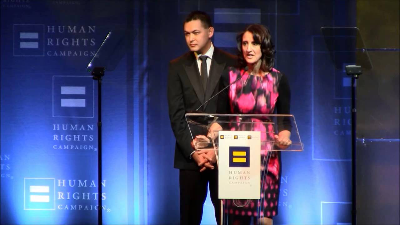 Gwen Baba and Ted Holmquist Speak at Human Rights Campaign LA Gala 2014 ...