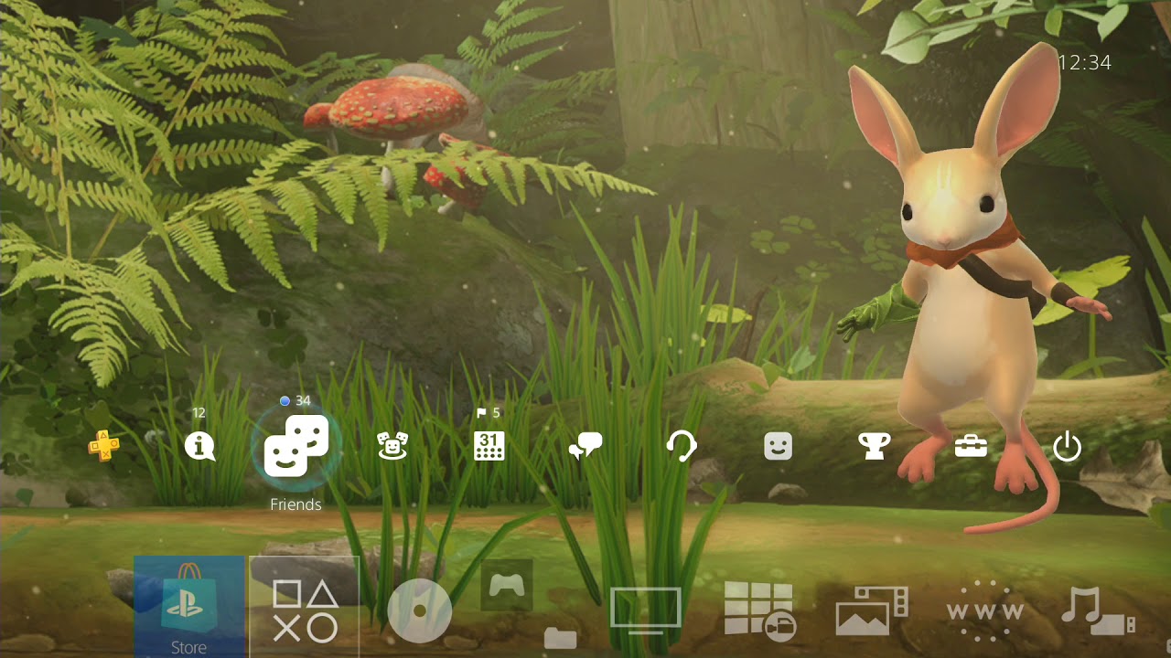 Moss - PS4 Dynamic Theme Preview (PS4) - YouTube