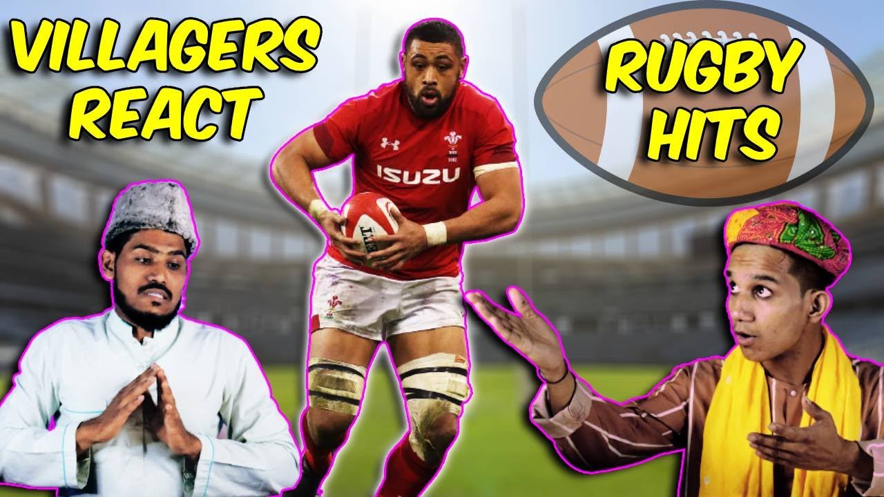 Villagers React On Rugby Brutal Hits ! Tribal People React On Rugby ...