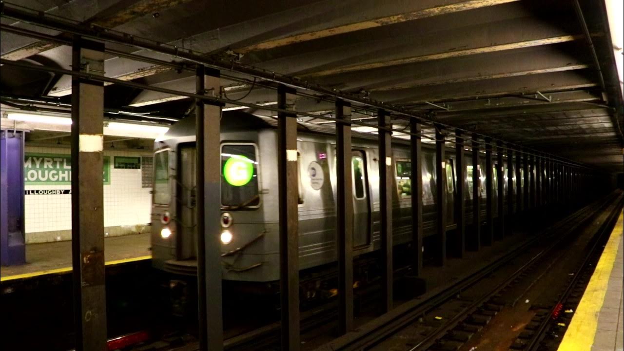 MTA New York City Subway : Court Square Bound R68A G Train @ Myrtle–Willoughby Avenues Station ...